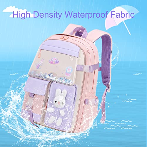 Xueanan Kawaii Bunny Backpack, Bunny Backpack For Girls(Pink, S (Suitable for 3-10 years old))