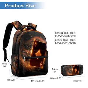 poker School Backpack for Girls Boys Backpacks Backpack pencil bag combination