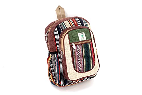 Unique design Hemp Backpack Small Backpack Hippie Backpack Festival Backpack Hiking Backpack 100% Hemp|100 VEGAN| FAIR TRADE | Handmade with Love.