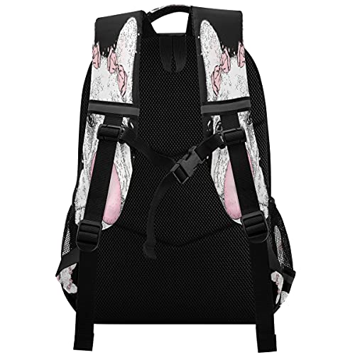 Backpack Bookbag Cute French Bulldog School Bag Travel Bag for Girls Boys Teen Age 6-12