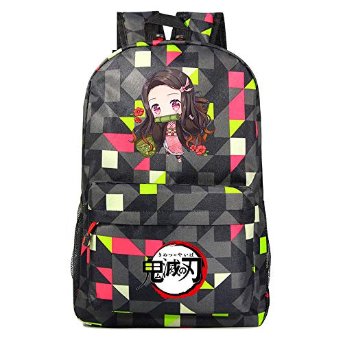 GO2COSY Anime Demon Slayer Kimetsu no Yaiba Backpack Daypack Student Bag School Bag Bookbag Shoulder Bag