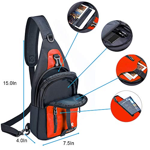 Y&R Direct Sling Backpack Sling Bag Travel Hiking Gifts for Men Women