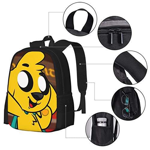 Mike-Crack School Rucksack College Bookbag Travel Backpack for Adult Women & Men School Backpack Bookbag for Boys Girls Teens