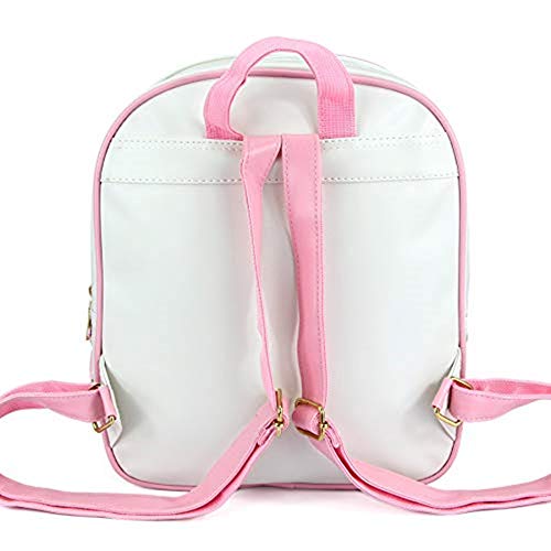 Ita Bag Backpack with Bowknot Design Pins Display Transparent Window Daypack Satchel,Pink