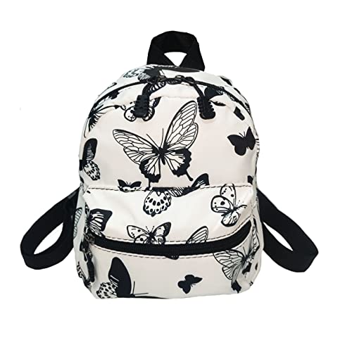 Tekzitfuir Girls Butterfly Backpack Sweet Student Backpack Purse Mini Backpack Small Size