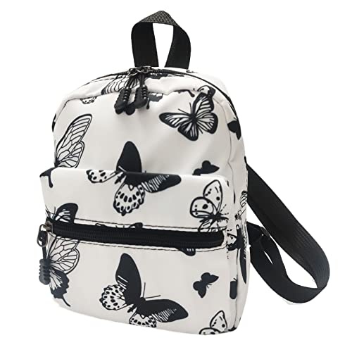 Tekzitfuir Girls Butterfly Backpack Sweet Student Backpack Purse Mini Backpack Small Size