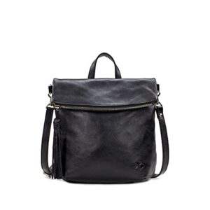 patricia nash | luzille leather backpack for women | convertible backpack tote | women’s purse backpack, black