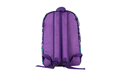 HeySun Sequin Backpack for Girls Bookbag Kids Back Pack for School Elementary School Bag for Boys Purple