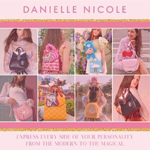 Danielle Nicole Disney Flounder Backpack, Monogram Small Handbag Purse, Multi-Colored, Standard