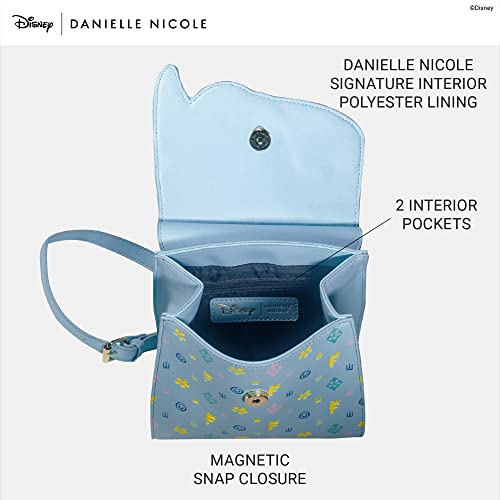 Danielle Nicole Disney Flounder Backpack, Monogram Small Handbag Purse, Multi-Colored, Standard