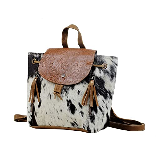 Myra Bag Must Have Backpack Upcycled Cowhide & Leather S-2843