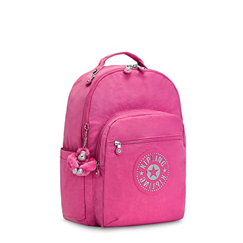 Kipling Seoul Large 15" Laptop Backpack Powerful Pink Shine