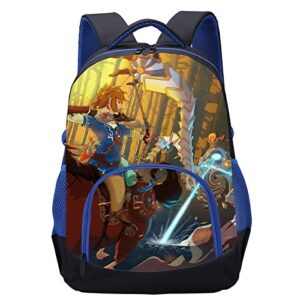 kbiko-zxl teen boys the legend of zelda backpack girls back to school bookbag outdoor travel bag laptop daypack