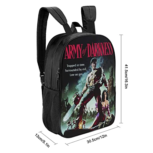 AAsh VS The Evil Dead Backpack, double-sided dual-use backpack, suitable for daily work travel laptop backpack (17 inches)