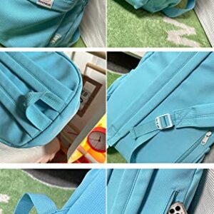 Kawaii Backpack Aesthetic Backpacks Back to School Supplies Aesthetic School Supplies for Teen Girls Women Mochila (Green)