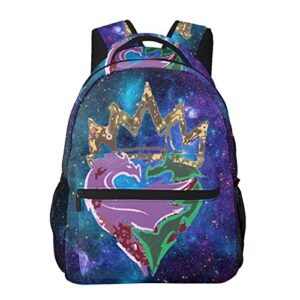 descendants 3 backpack versatile high capacity casual backpack 16″ for girls men boys