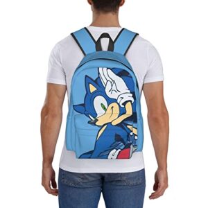 Youth Lightweight Backpack, Cartoon Hedgehog Large Capacity Laptop Backpack