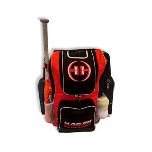 Hagan H-3.0 Multi-Sport Backpack Bag, Hockey, Baseball, Softball, lacrosse, field hockey - Large (Blk/Blue)