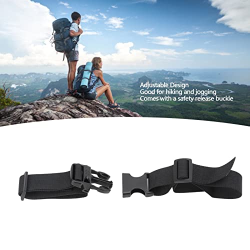 Jenngaoo Backpack Sternum Strap, Black Adjustable Backpack Strap Kids School Bag Non Slip Backpack Straps for Universal Outdoor Mountaineering Bag