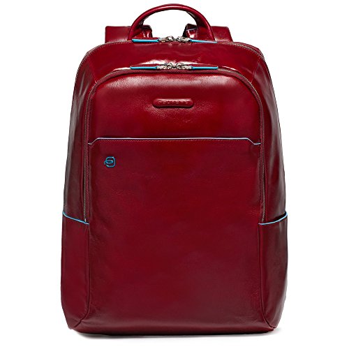 Piquadro Computer Backpack with Padded Ipad/Ipadmini Compartment, Red, One Size