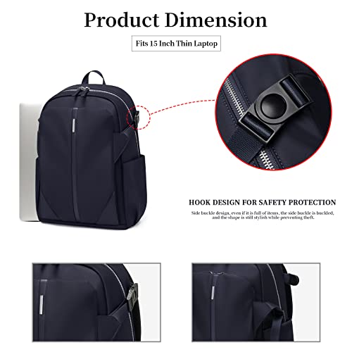 GOLF SUPAGS Carry on Backpack Expandable Travel Backpack for Women Student Lightweight Daypack Fits 15 Inch Notebook