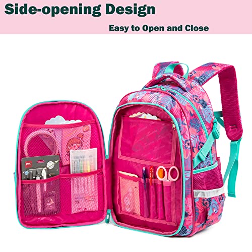 MOHCO Kids Backpack 16 in School Bookbag with Insulated Lunch Box Pencil Case Lightweight Student Bookbag for Girls and Boys