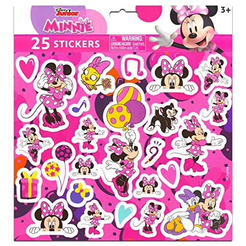 Fast Forward Minnie Mouse Mini Backpack with Lunch Box Set - Bundle with 11" Minnie Backpack, Minnie Mouse Lunch Bag, Water Bottle, Stickers, More | Minnie Backpack for Toddlers