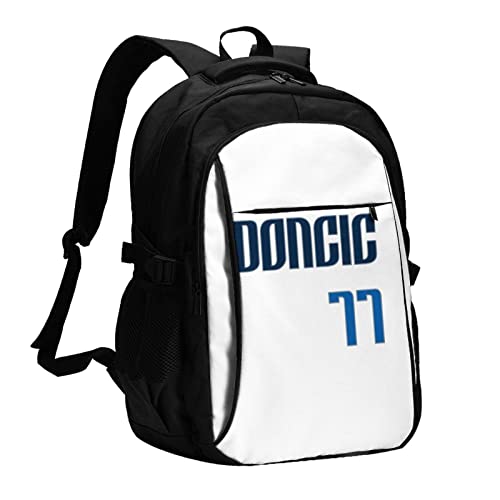 Luka #77 Doncic Adult Youth Backpacks Student Bag Laptop Bag Bookbag Usb Backpack For Daily