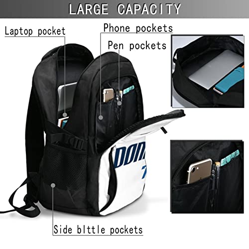 Luka #77 Doncic Adult Youth Backpacks Student Bag Laptop Bag Bookbag Usb Backpack For Daily