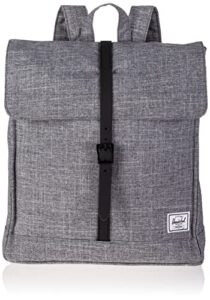 herschel supply co. city mid-volume raven crosshatch one size