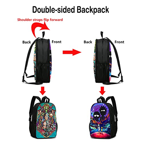 Anime Backpack Large Capacity Premium Durable Bookbag Casual Lightweight Travel Bag for Anime Fans