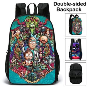 Anime Backpack Large Capacity Premium Durable Bookbag Casual Lightweight Travel Bag for Anime Fans