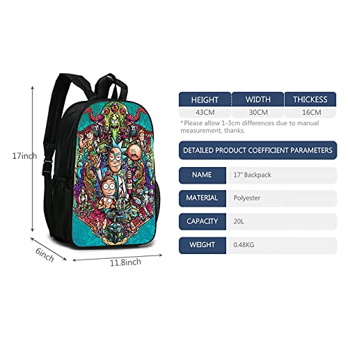 Anime Backpack Large Capacity Premium Durable Bookbag Casual Lightweight Travel Bag for Anime Fans