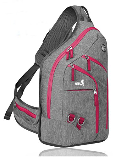 Plus Oversized Sling Backpack for Women, Durable Crossbody Backpack One Shoulder Backpack Daypack 28L