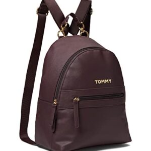 Tommy Hilfiger Kendall II Medium Dome Backpack Saffiano PVC Dark Cabernet One Size