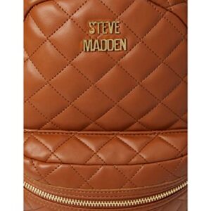 Steve Madden Mia Quilted Backpack Cognac One Size