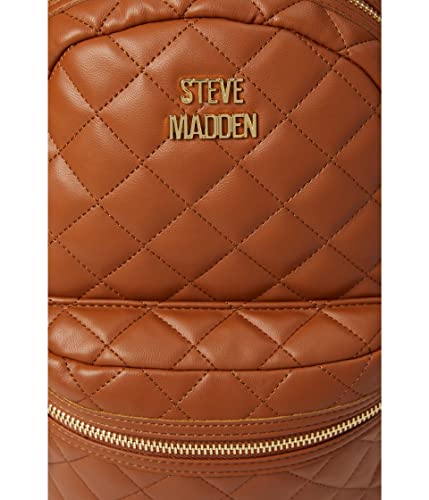 Steve Madden Mia Quilted Backpack Cognac One Size