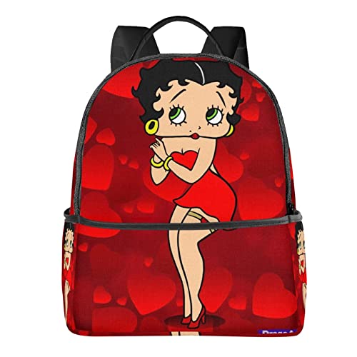 Jimxjon Cartoon Bookbag Large Capacity Laptop Bag for Travel Outdoor Daypack