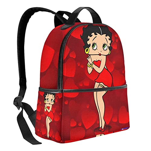 Jimxjon Cartoon Bookbag Large Capacity Laptop Bag for Travel Outdoor Daypack