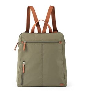 the sak womens esperato recycled nylon backpack, olive ii, one size us