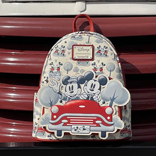 Loungefly Disney Mickey & Minnie Springtime Car Ride Mini Backpack Exclusive