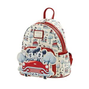 Loungefly Disney Mickey & Minnie Springtime Car Ride Mini Backpack Exclusive