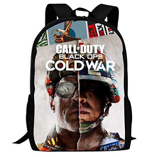 Call of Cold.War Du.ty Unisex School Bags Satchel Laptop Backpack Shoulder Daypack for Student Office Travel