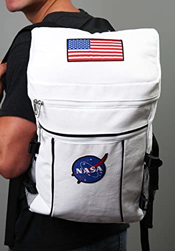 Fun Costumes Adult NASA Backpack Standard White