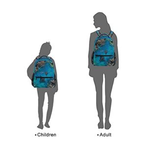 xigua Sea Stingray Print Computer Backpack - Lightweight School Bag for Boys Girls Tenns