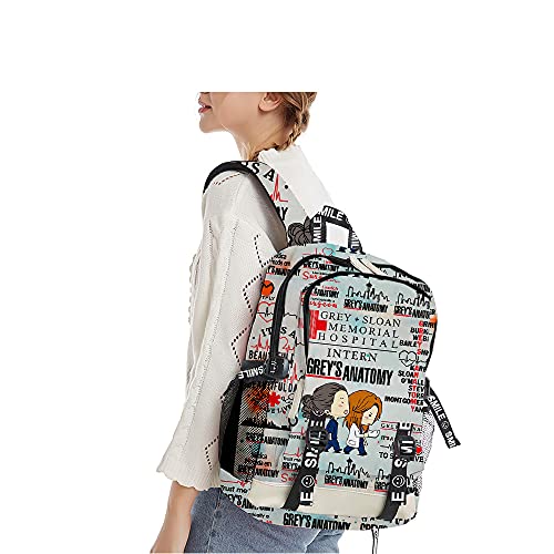 Greys Anatomy Merch Merch Backpack multicolour Oxford School Bag Cool Teenager Child Bag Travel Backpack (3.1)