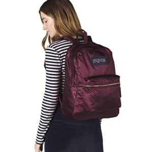 JanSport JS0A3C4W50C High Stakes Backpack, Russet Red/Rose Gold