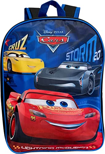 Ruz Cars Lightning McQueen 15" School Bag Backpack