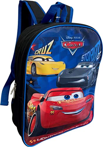 Ruz Cars Lightning McQueen 15" School Bag Backpack