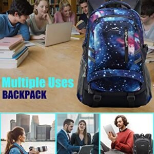 Kountan Laptop Backpack for School College Travel Business , Computer Bookbag Bag with USB Charging Port , Anti Theft Laptop Backpack Fits 15.6 Inch Notebook, Gifts for Men & Women(Galaxy) One Size